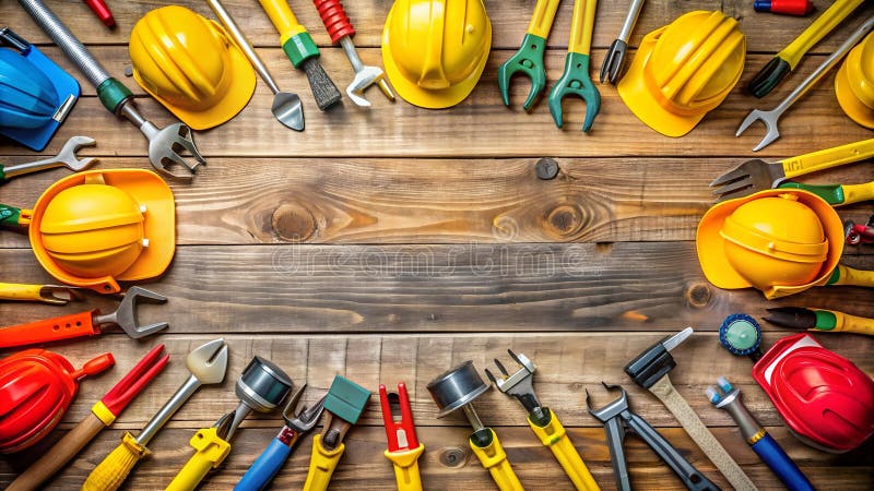 Unwavering Support: a Symphony of Construction Tools AI Generated Stock ...