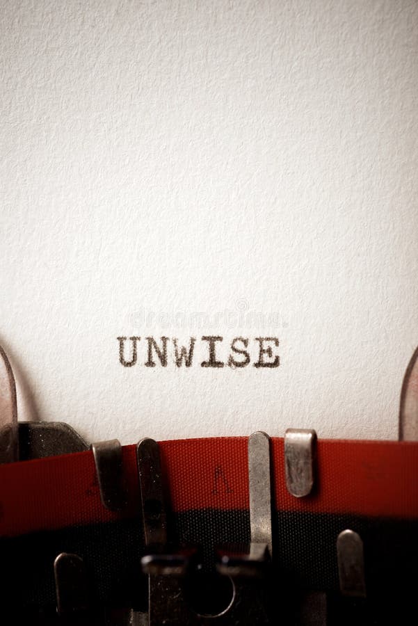 Unwise concept view stock image. Image of irrational - 311072515