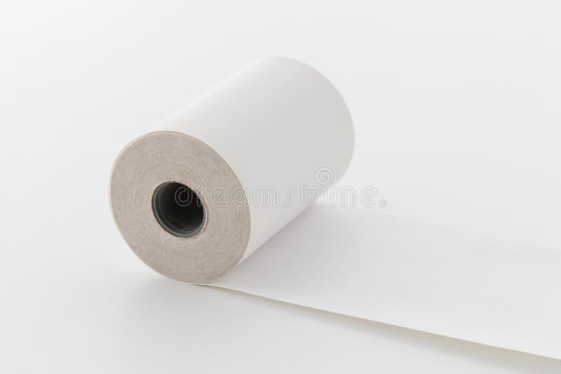 Unwound Paper Roll Copy Space White Background Stock Photos - Free ...