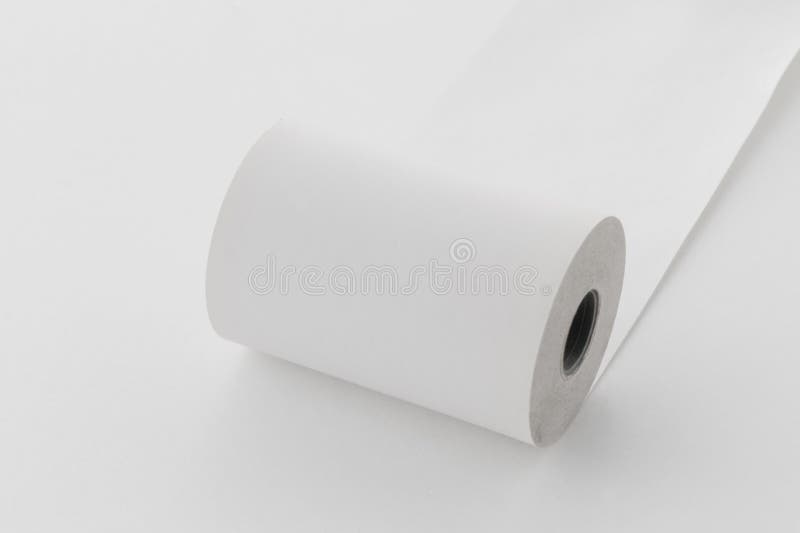 Unwound Paper Roll, Copy Space Stock Image - Image of machine, narrow ...