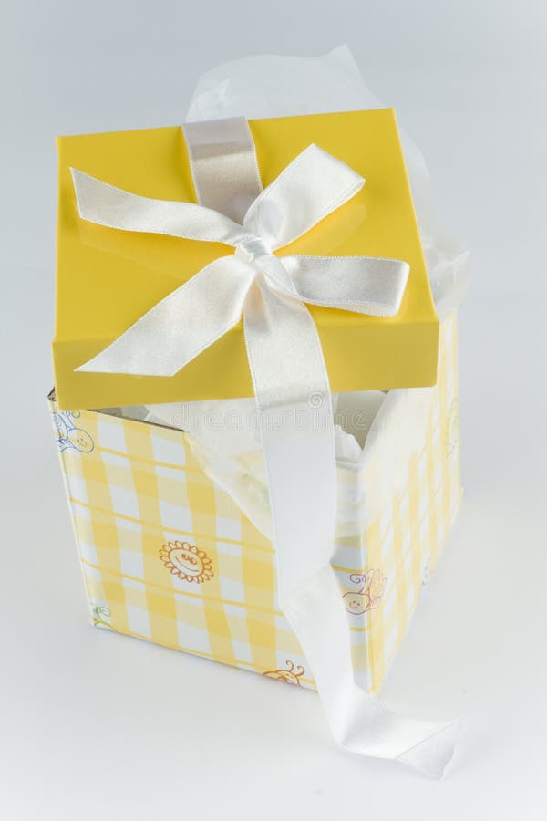 Unwrapped gift box present stock image. Image of gift - 17590897