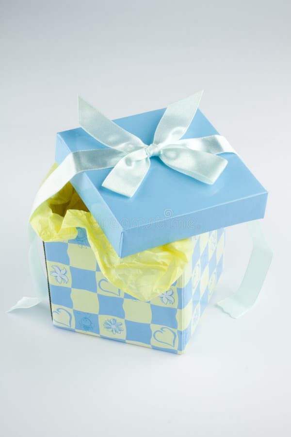 Unwrapped gift box present stock photo. Image of shopping - 17590904