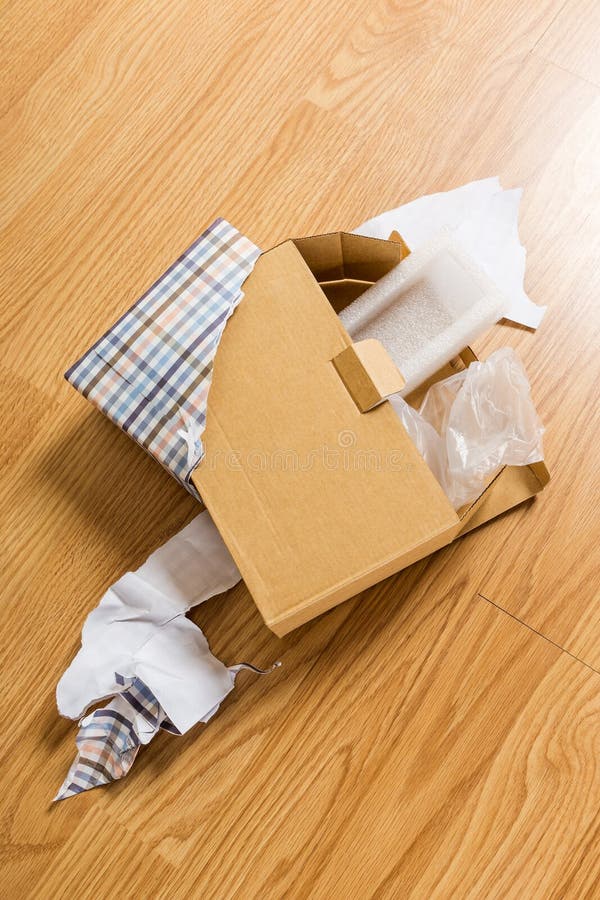 Unwrapped and Opened Gift Box Stock Image - Image of gift, event: 35939113