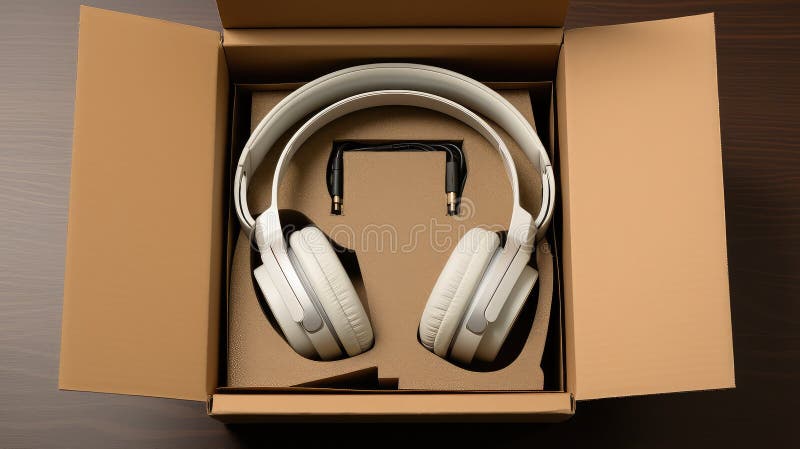 Unwrapping opened package stock illustration. Illustration of present ...