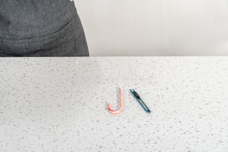 Candy Cane Chocolate Covered Pretzel Rods Stock Image - Image of food ...