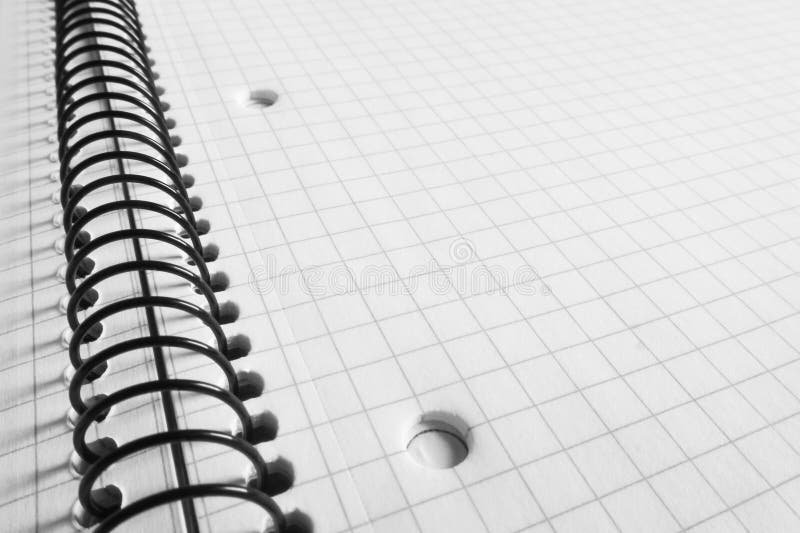 Block Notes Page Lined in Black and White Stock Vector - Illustration ...