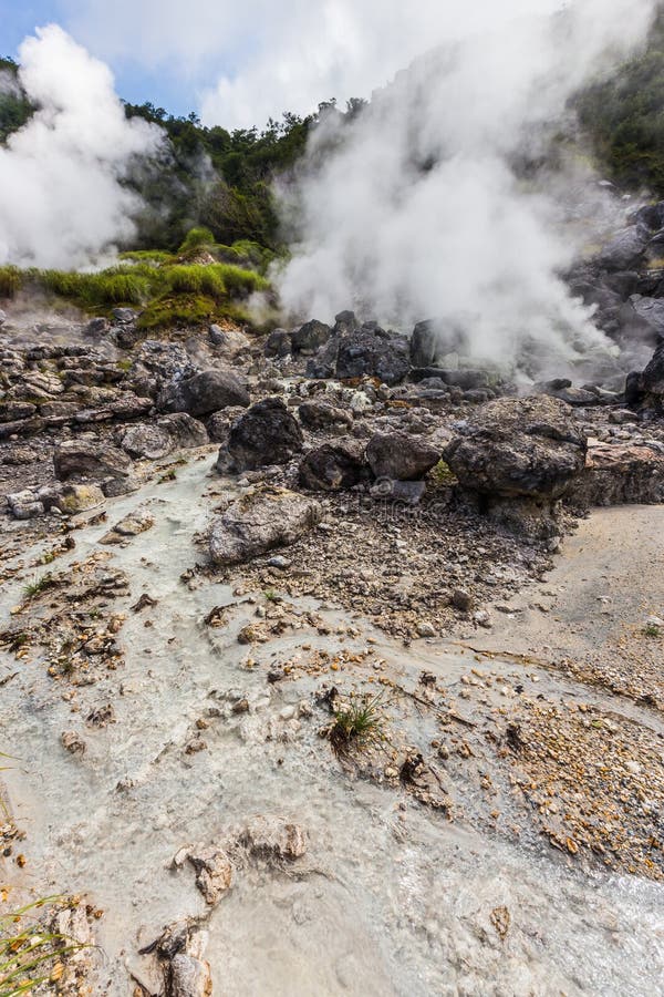 Unzen Hot Spring & Unzen Hell Landscape in Nagasaki, Kyushu. Stock ...