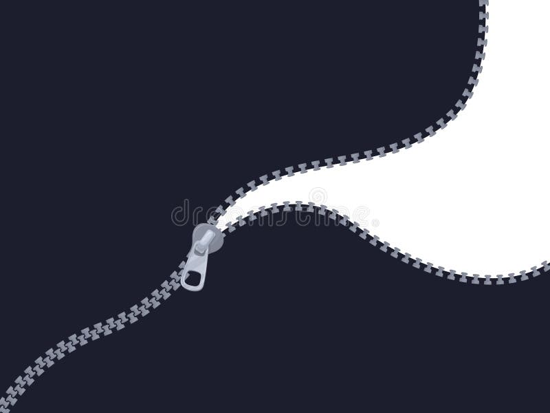 Unzip Background. Open Zip Lock Pulling Zipper Clothing Connection ...