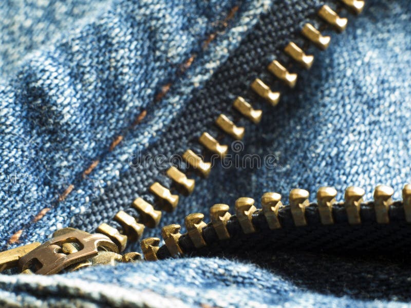 Unzip Jean stock image. Image of fashion, compress, stitch - 83164519