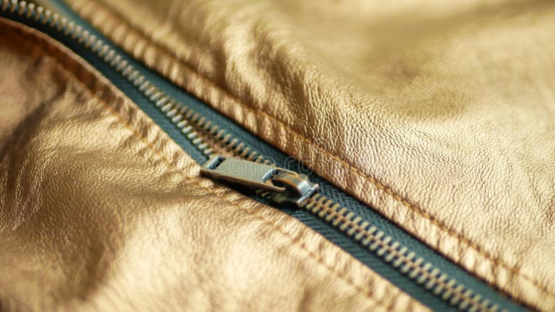 Unzipped Brown Leather Jacket Stock Video - Video of accessory ...