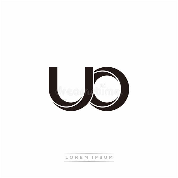 Uo Initial Letter Split Lowercase Modern Monogram Linked Outline Rounded Logo Stock Vector ...