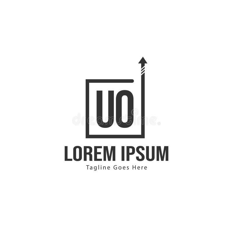 UO Letter Logo Design. Creative Modern UO Letters Icon Illustration ...