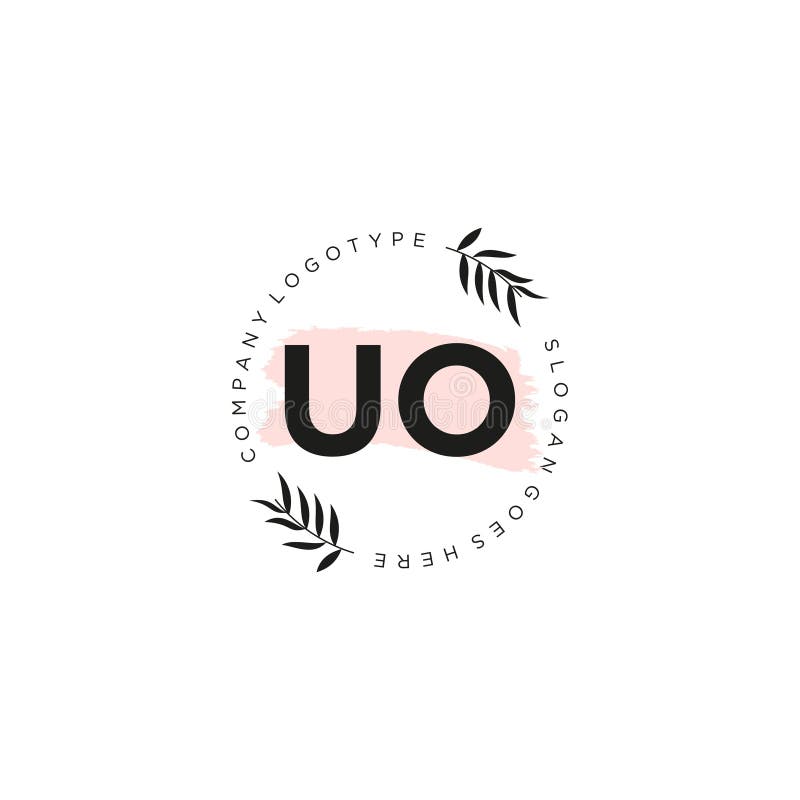 UO Letter Logo Icon Design Template Elements Stock Vector ...
