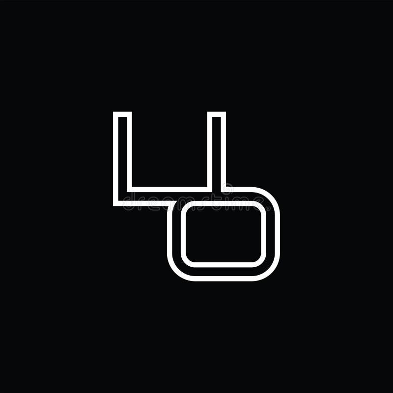 UO Logo Monogram with Line Style Design Template Stock Vector ...