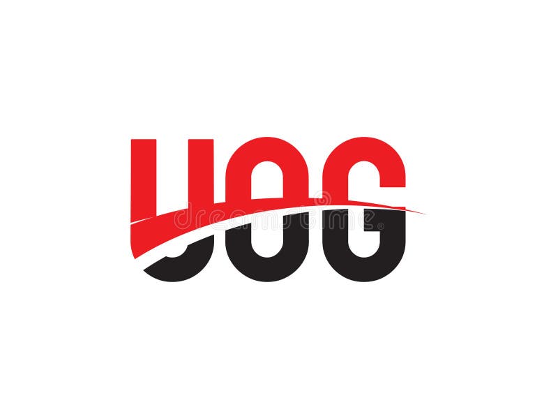 UOG Letter Initial Logo Design Vector Illustration Stock Vector ...