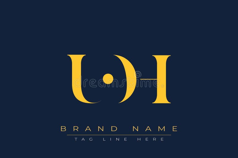 UOH Abstract Letter Logo Design Stock Vector - Illustration of alphabet ...