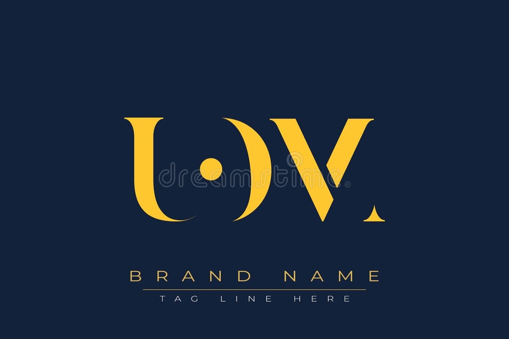 UOM Abstract Letter Logo Design Stock Vector - Illustration of element ...