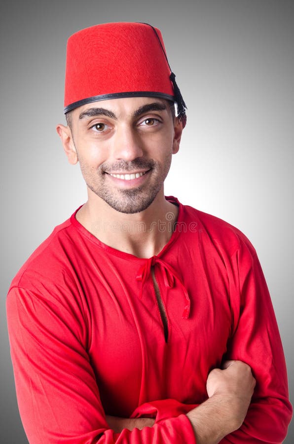 Uomo in Cappello Turco Tradizionale Immagine Stock - Immagine di ...