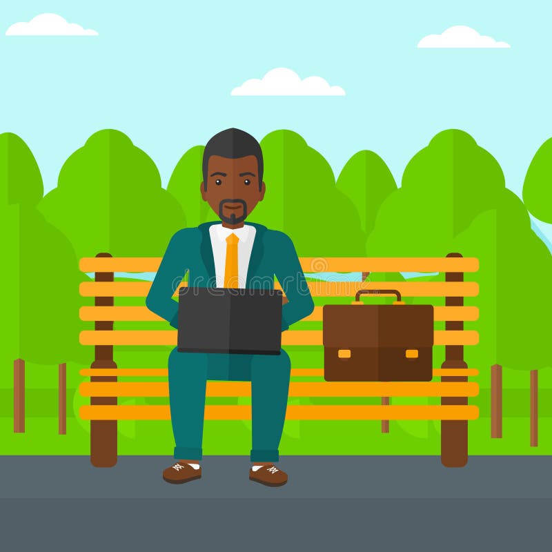 Uomo Che Lavora Al Computer Portatile Illustrazioni, Vettoriali E ...