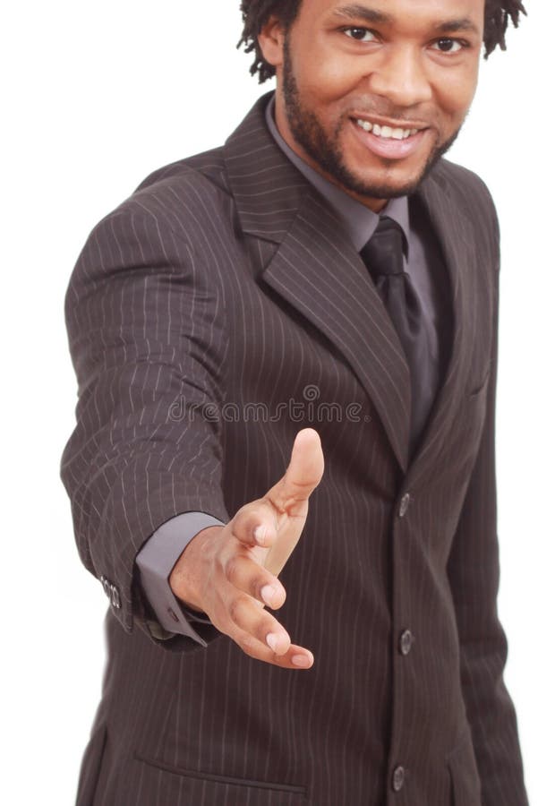 Uomo Che Raggiunge Per Una Stretta Di Mano Immagine Stock - Immagine di ...