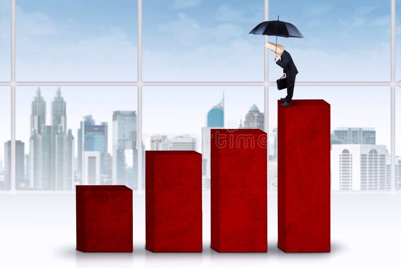 Uomo D'affari Anonimo Che Guarda Il Passato Illustrazione di Stock ...