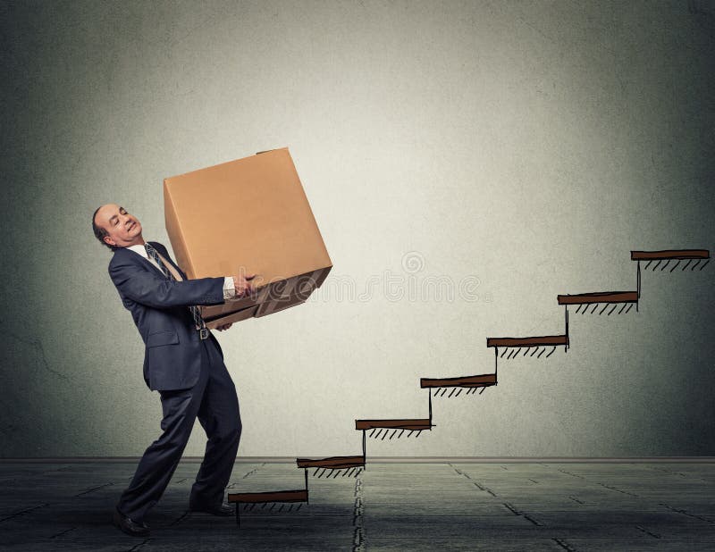 Uomo Di Affari Con Un Compito Difficile Fotografia Stock - Immagine di ...