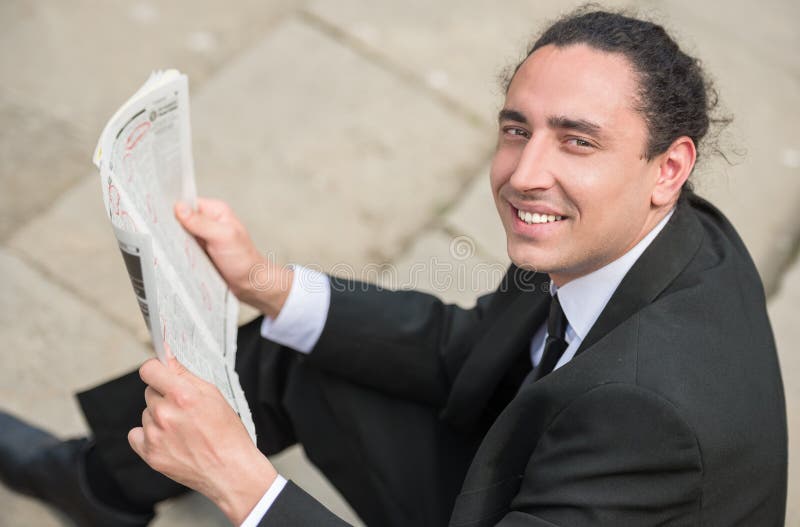 Uomo disoccupato fotografia stock. Immagine di manifesto - 55346874