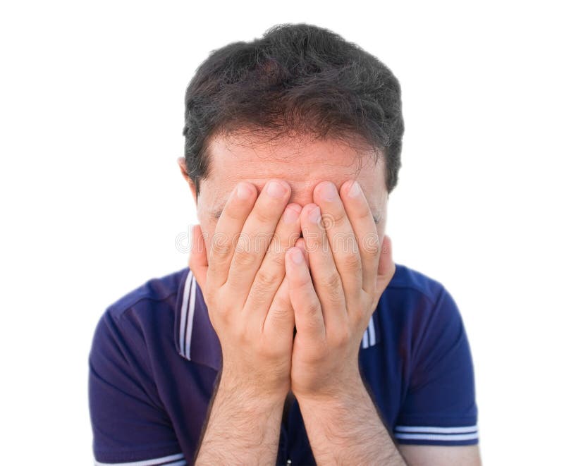 Uomo disperato fotografia stock. Immagine di solitario - 15142016