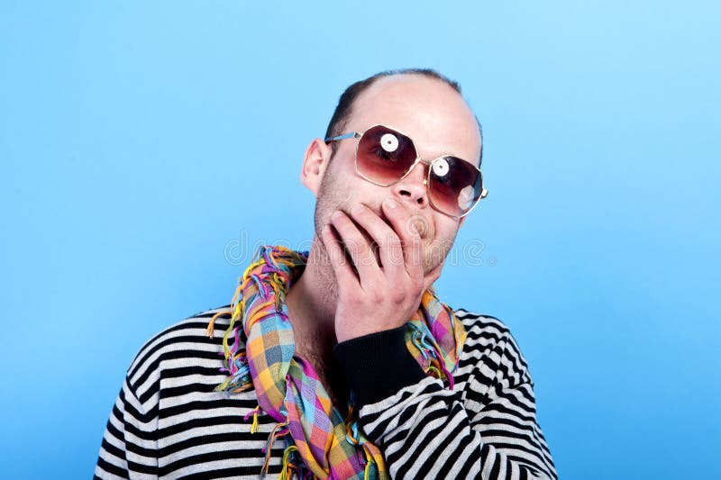 Uomo pazzo immagine stock. Immagine di divertente, faccia - 25656593