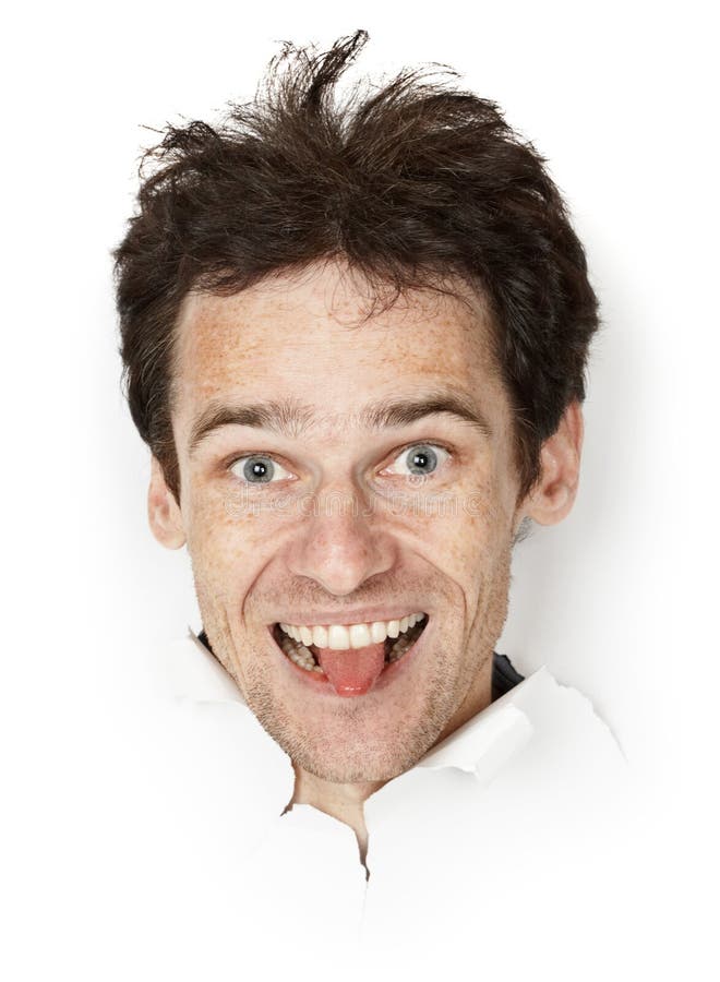 Uomo pazzo in foro immagine stock. Immagine di felice - 17114543