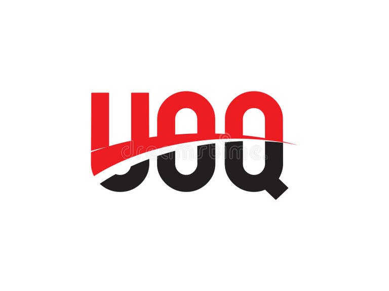 UOQ Letter Initial Logo Design Vector Illustration Stock Vector ...