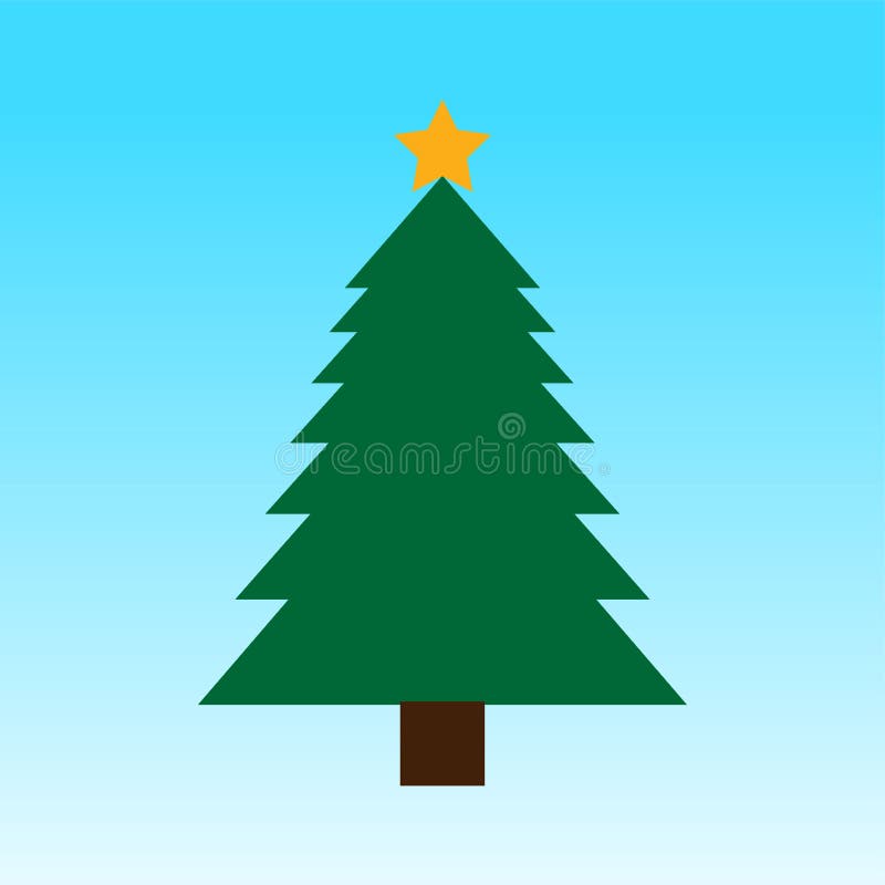 Christmas Tree Geometric Shape with Abstract Pattern Icon Vector Art ...