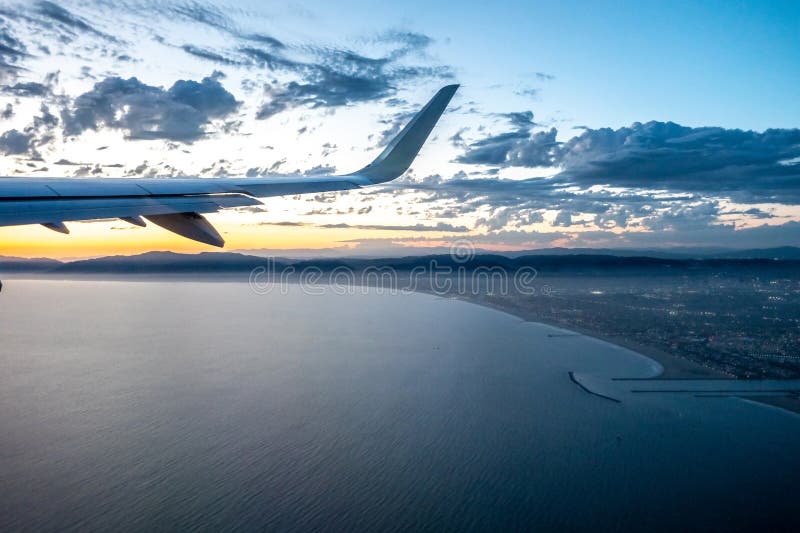 Up in the Air Flying from LAX California Stock Photo - Image of ...