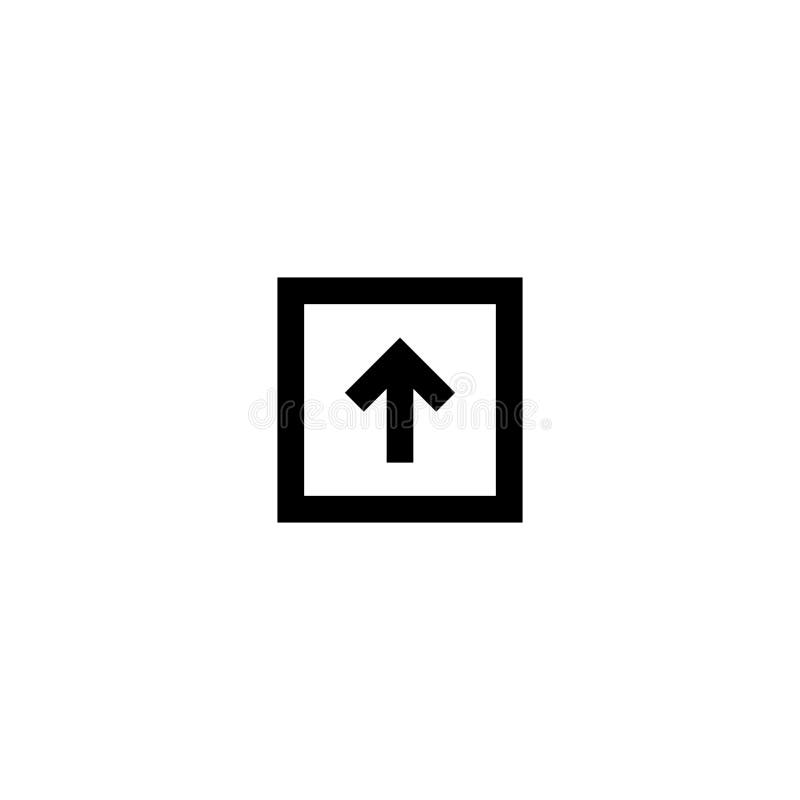 Up Arrow Icon Simple Line Style Vector Perfect Web and Mobile ...