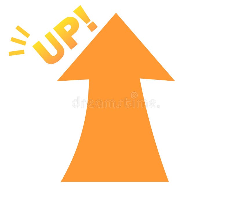 Up Arrow Icon – Growth and Increase Symbol Stock Illustration ...
