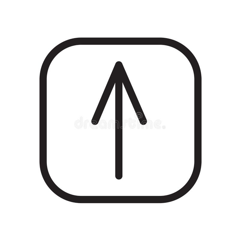 Upward Vector Icon Isolated on Transparent Background, Upward Logo ...