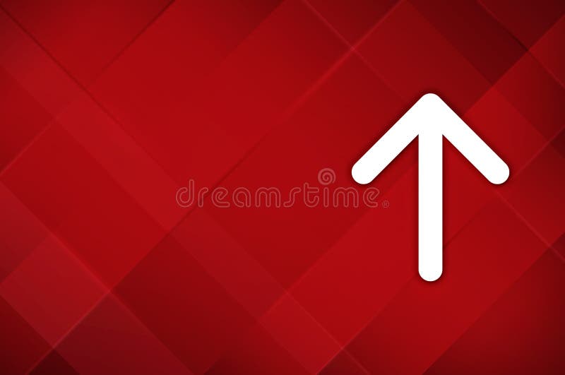 Up Arrow Icon Modern Layout Design Abstract Red Background Illustration ...