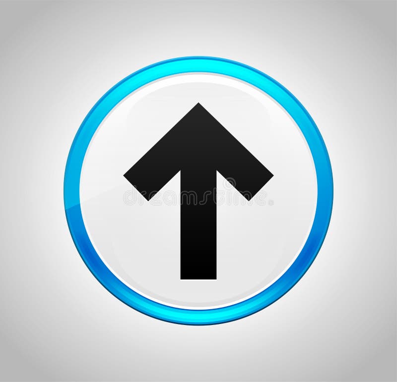 Up Arrow Icon Round Blue Push Button Stock Illustration - Illustration ...