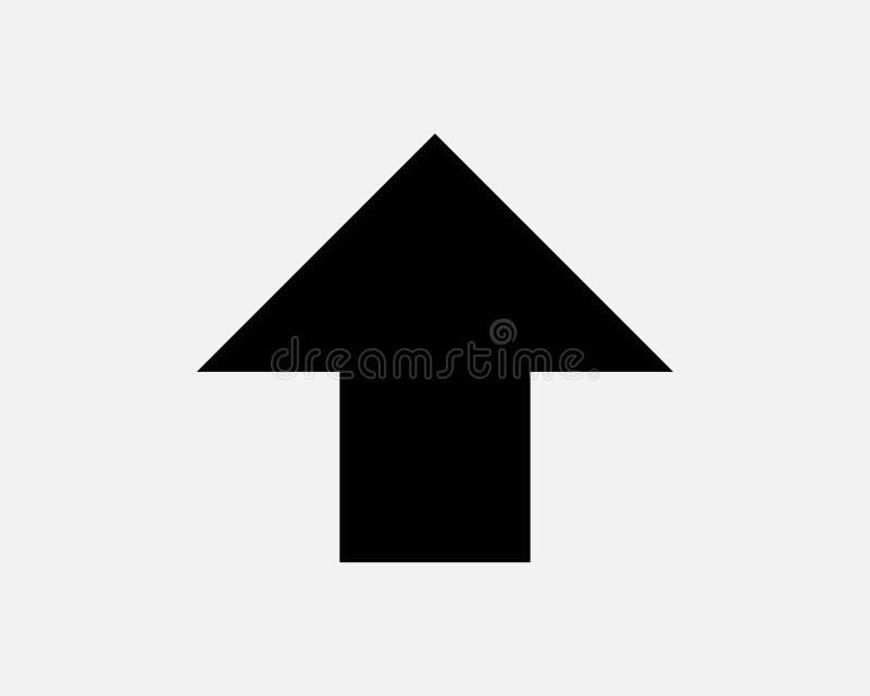 Up Arrow Icon Upward Upload Point Pointer North Navigation Direction ...