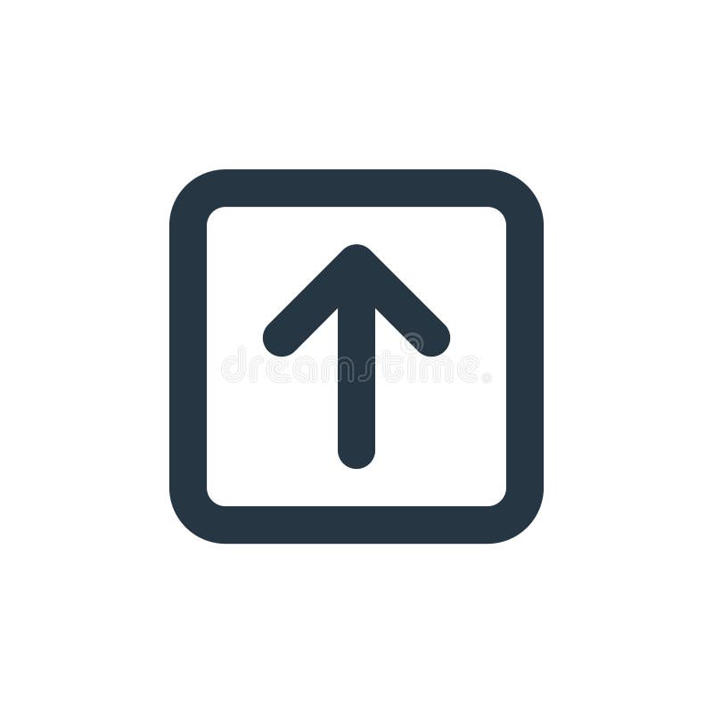 Up Arrow Icon Vector from Essentials Ui Concept. Thin Line Illustration ...
