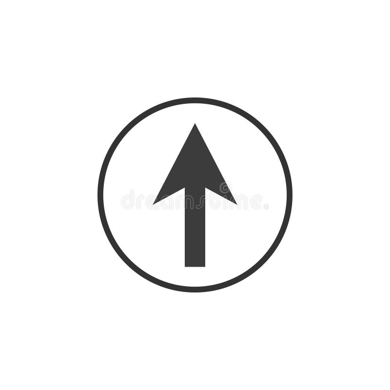 Up Arrow Icon. Vector Illustration, Flat Design Stock Illustration ...