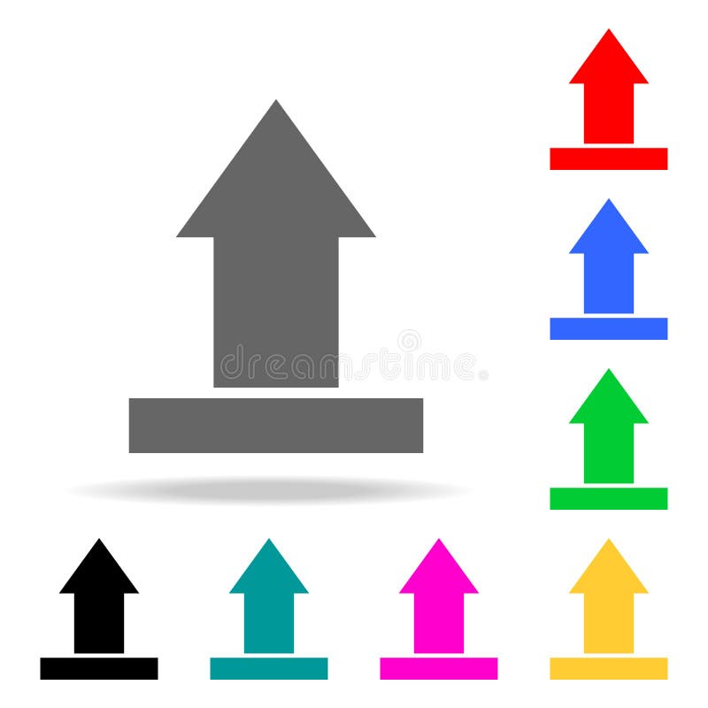 Up Arrow Icons. Elements of Human Web Colored Icons. Premium Quality ...