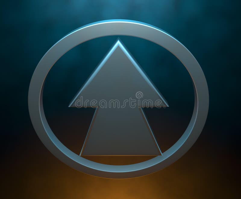 Up arrow stock illustration. Illustration of rendering - 34695463