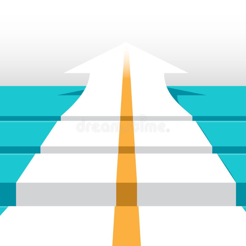 Up arrow path design stock vector. Illustration of sales - 280028041