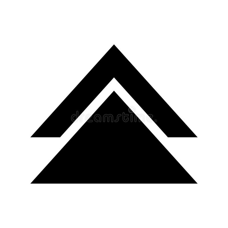 Up arrow sign icon stock vector. Illustration of cursor - 224652019