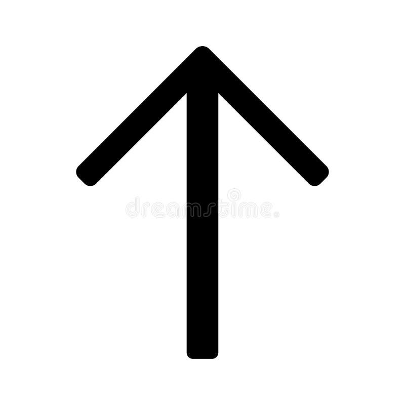 Up arrow sign icon stock vector. Illustration of design - 224652028