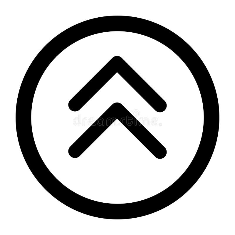 Up arrow sign icon stock vector. Illustration of internet - 217018037