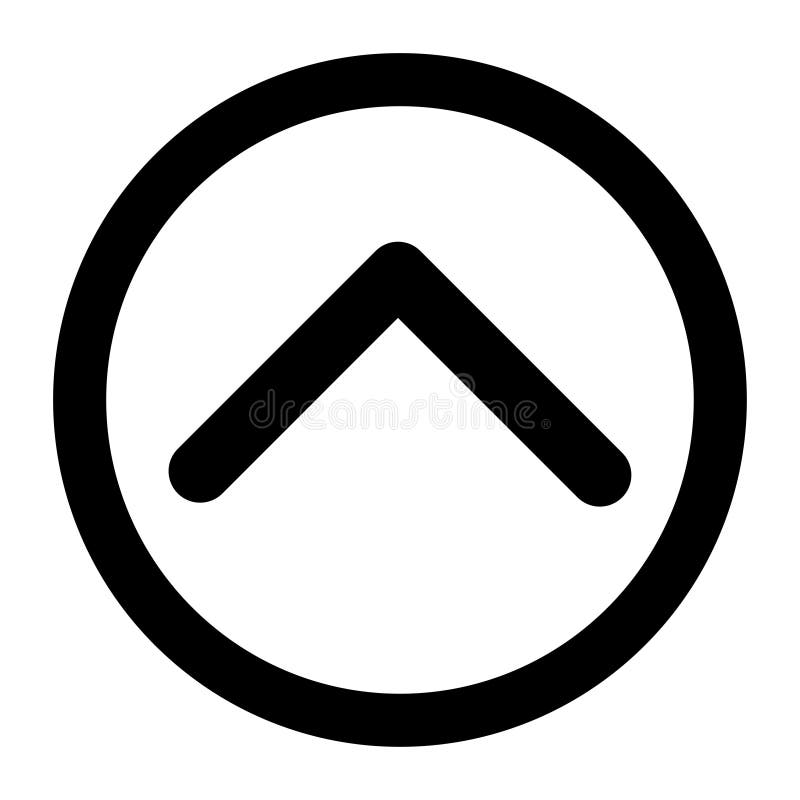 Up arrow sign icon stock vector. Illustration of glossy - 217018043