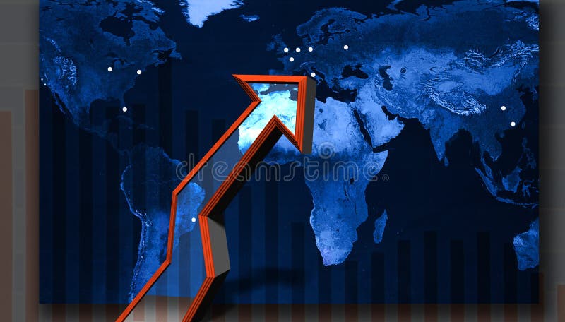 Up arrow stocks stock image. Image of global, financial - 101399825
