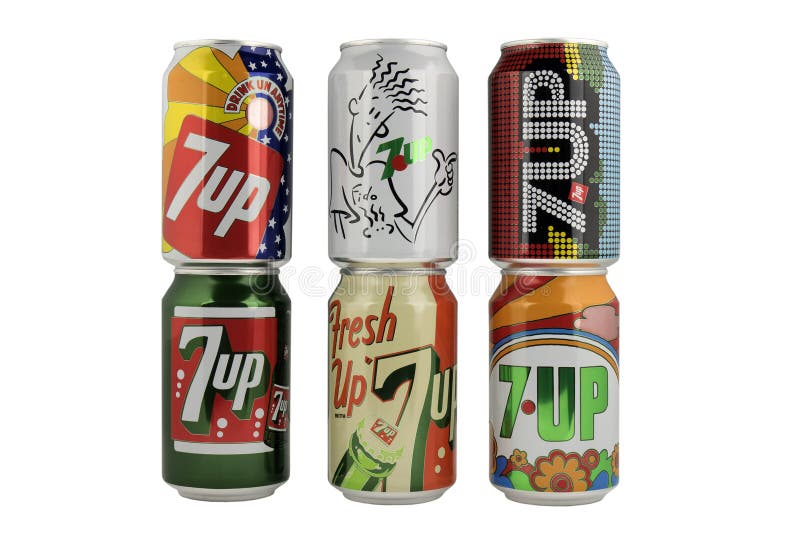 7UP cans. editorial image. Image of container, label - 82746390